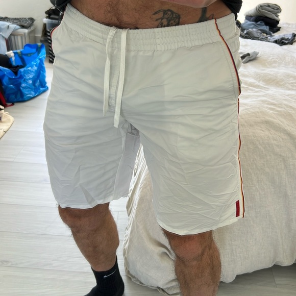 Prada | Swim | Prada White Swim Trunks | Poshmark